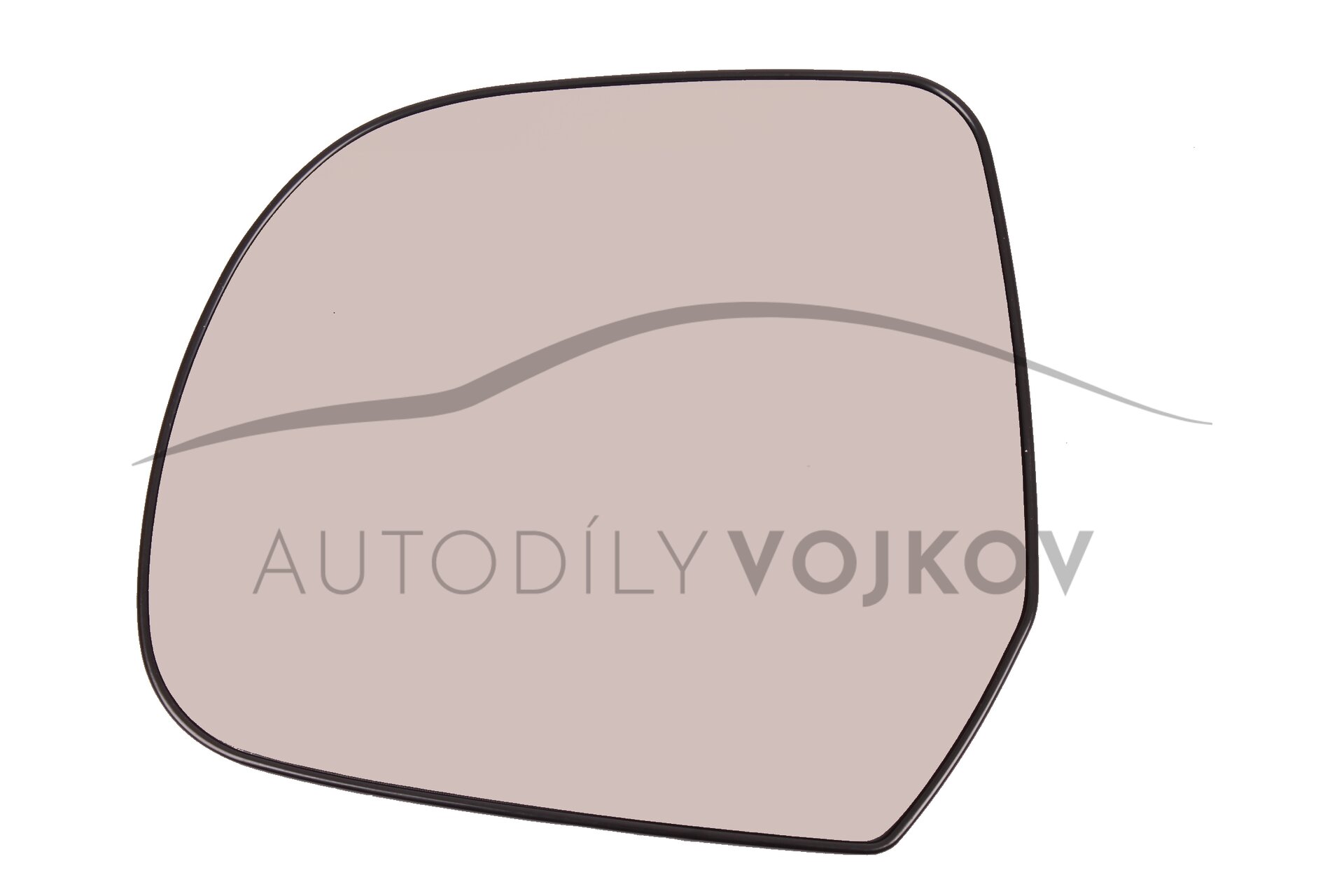 Levé sklo zpětného zrcátka s plastovým držákem vyhřívané - ORIGINAL